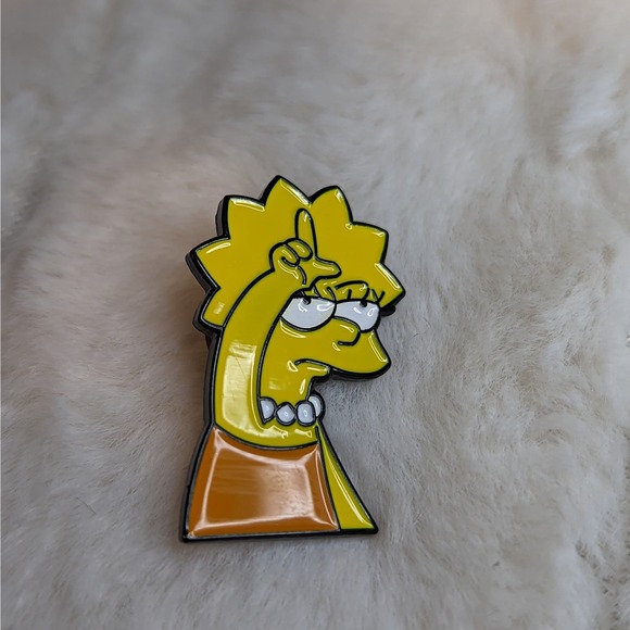 Handmade | Jewelry | The Simpsons Blinky Lisa Simpson Loser Enamel Pin ...
